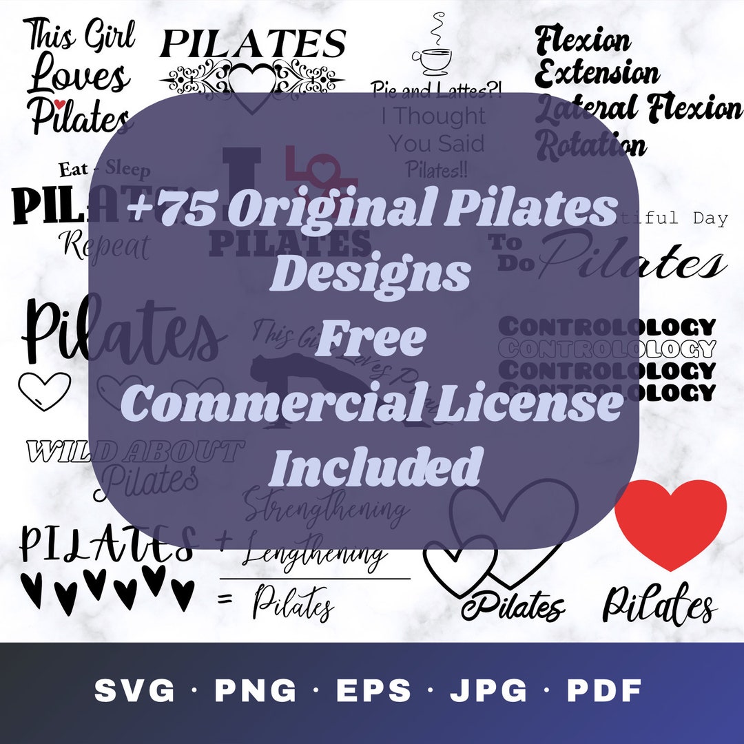 75+ Ultimate Pilates Svg Png Bundle Pilates Instructor Gift Fitness ...