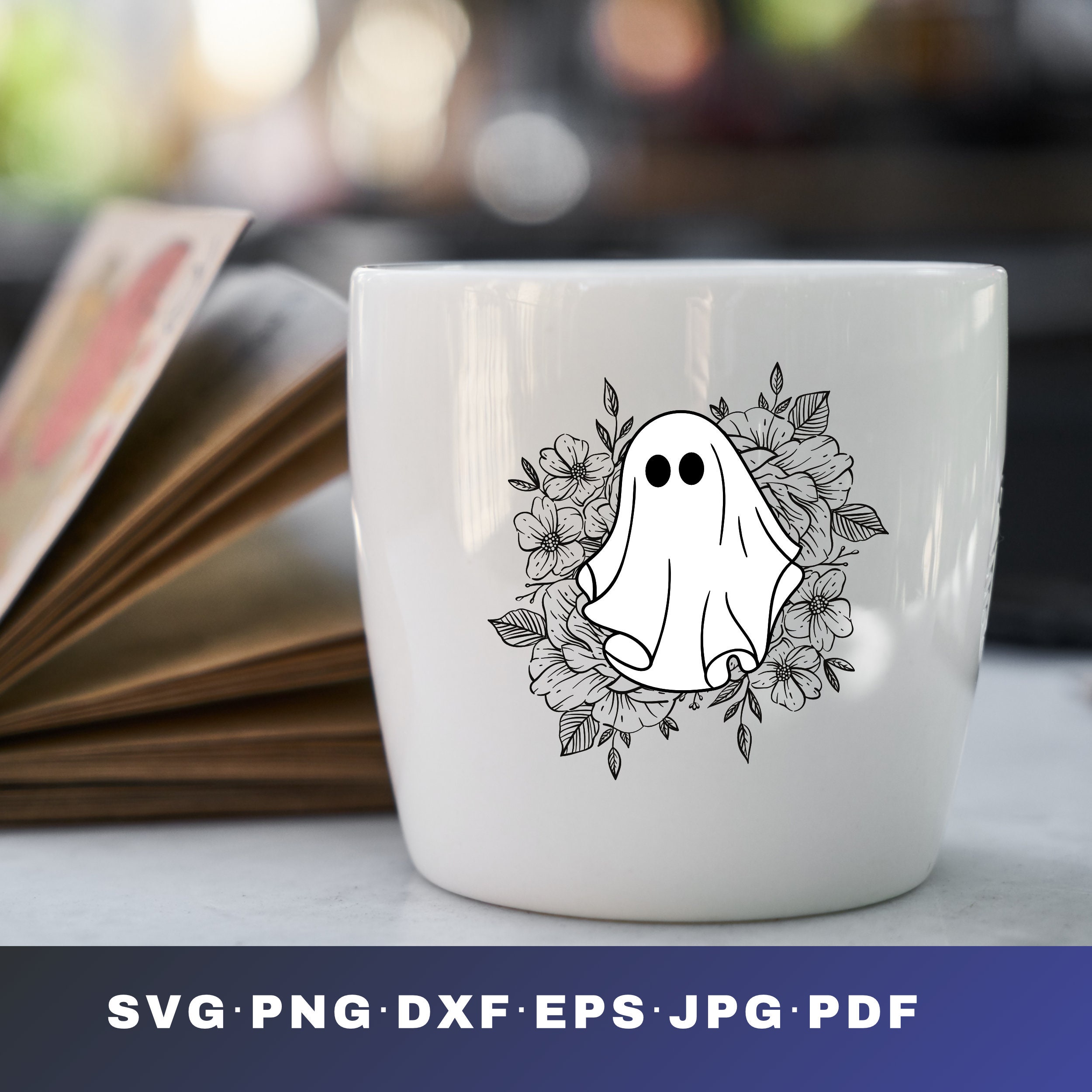 Ghost Flower Svg Ghost Flower Png Ghost Svg Ghost Png - Etsy