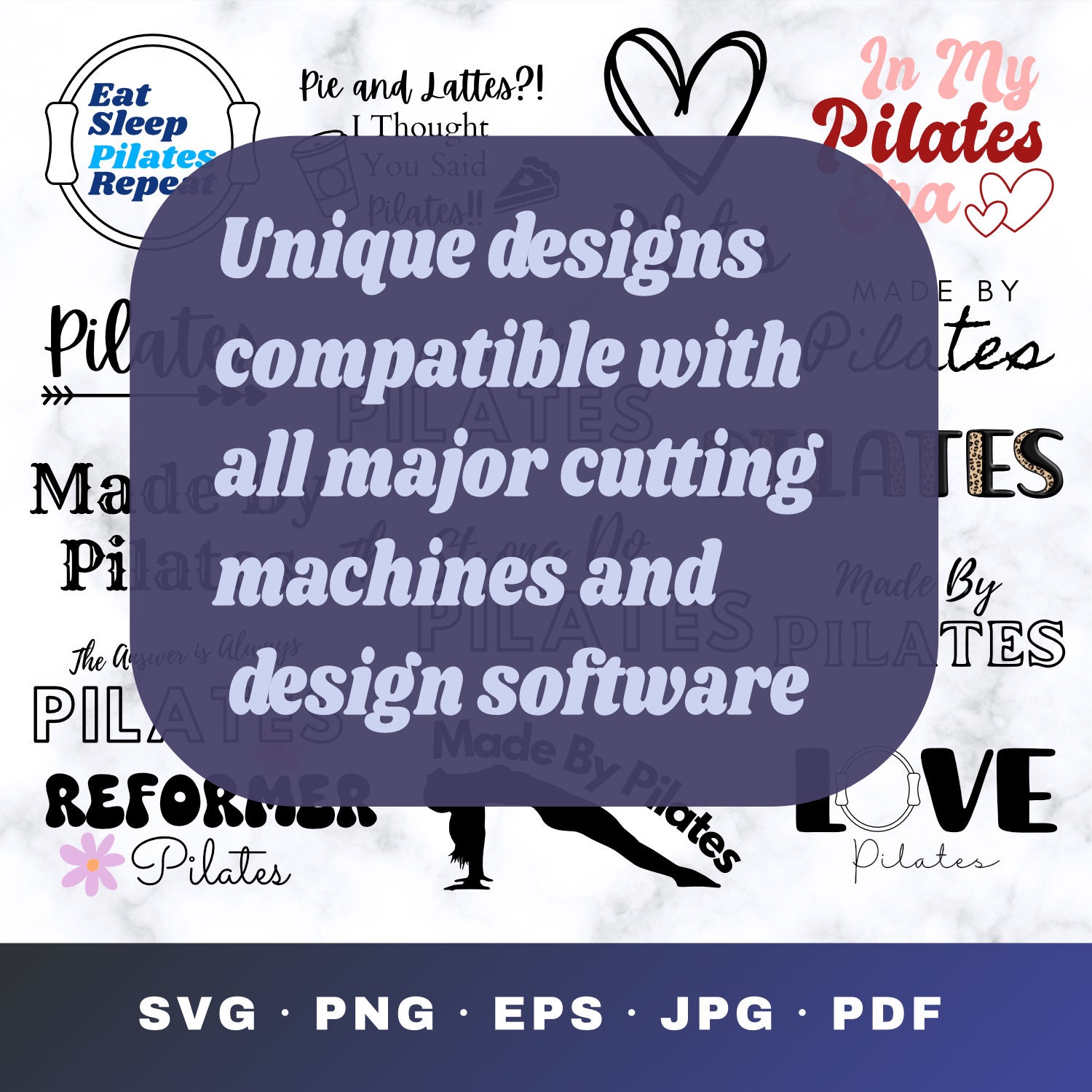 75+ Ultimate Pilates Svg Png Bundle Pilates Instructor Gift Fitness ...