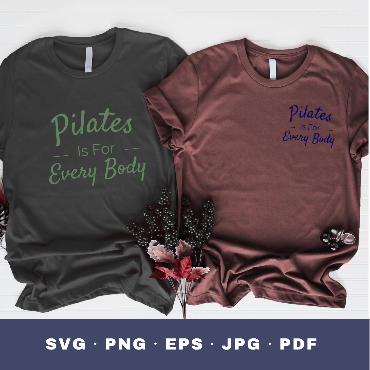 Pilates Svg Png Clipart Instructor Gift Body Inclusive Positivity ...