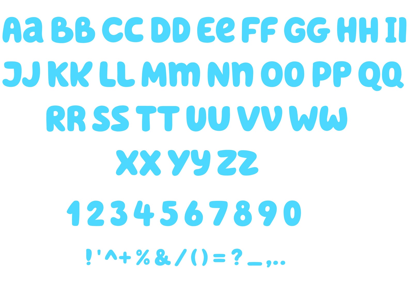 Bluey Font Svg Bluey Alphabet Svg Aı Ttf Svg Dxf Eps - Etsy Australia
