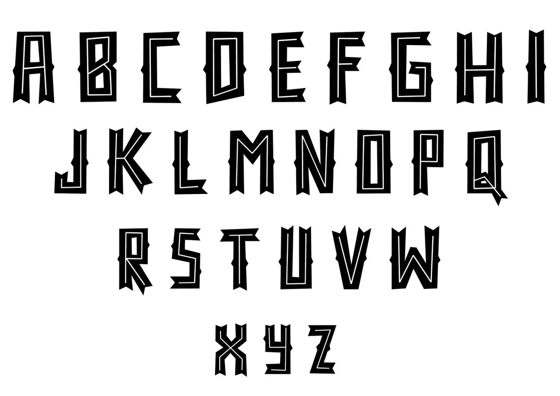 Jurassic Park Font Svg Jurassic Park Font Alphabet 4 Different Jurassic Park Font Ai Svg