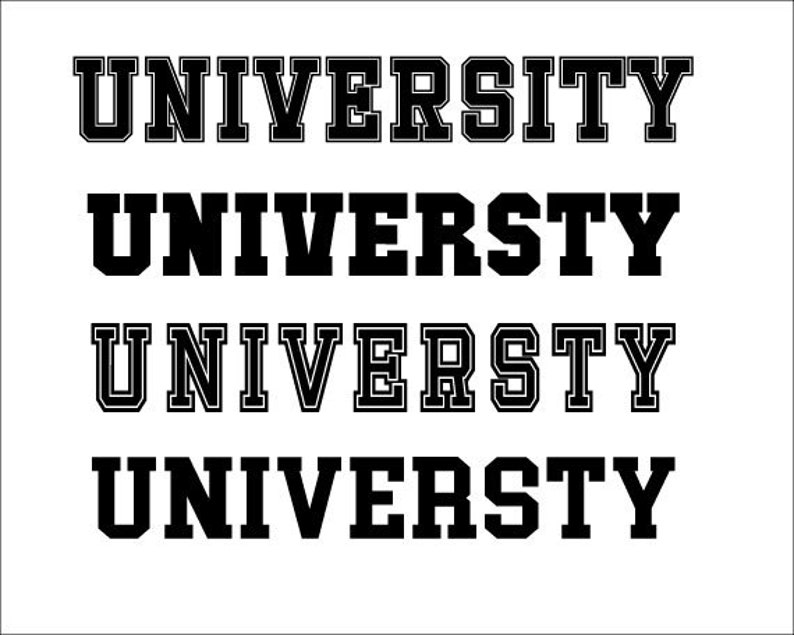 Varsity Font SVG, Ttf, Otf, College Font, University Font, Sport Font ...