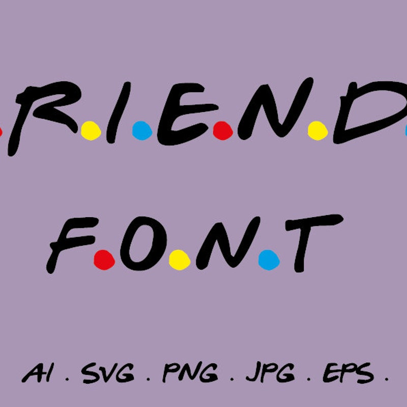 Friends Font - Etsy