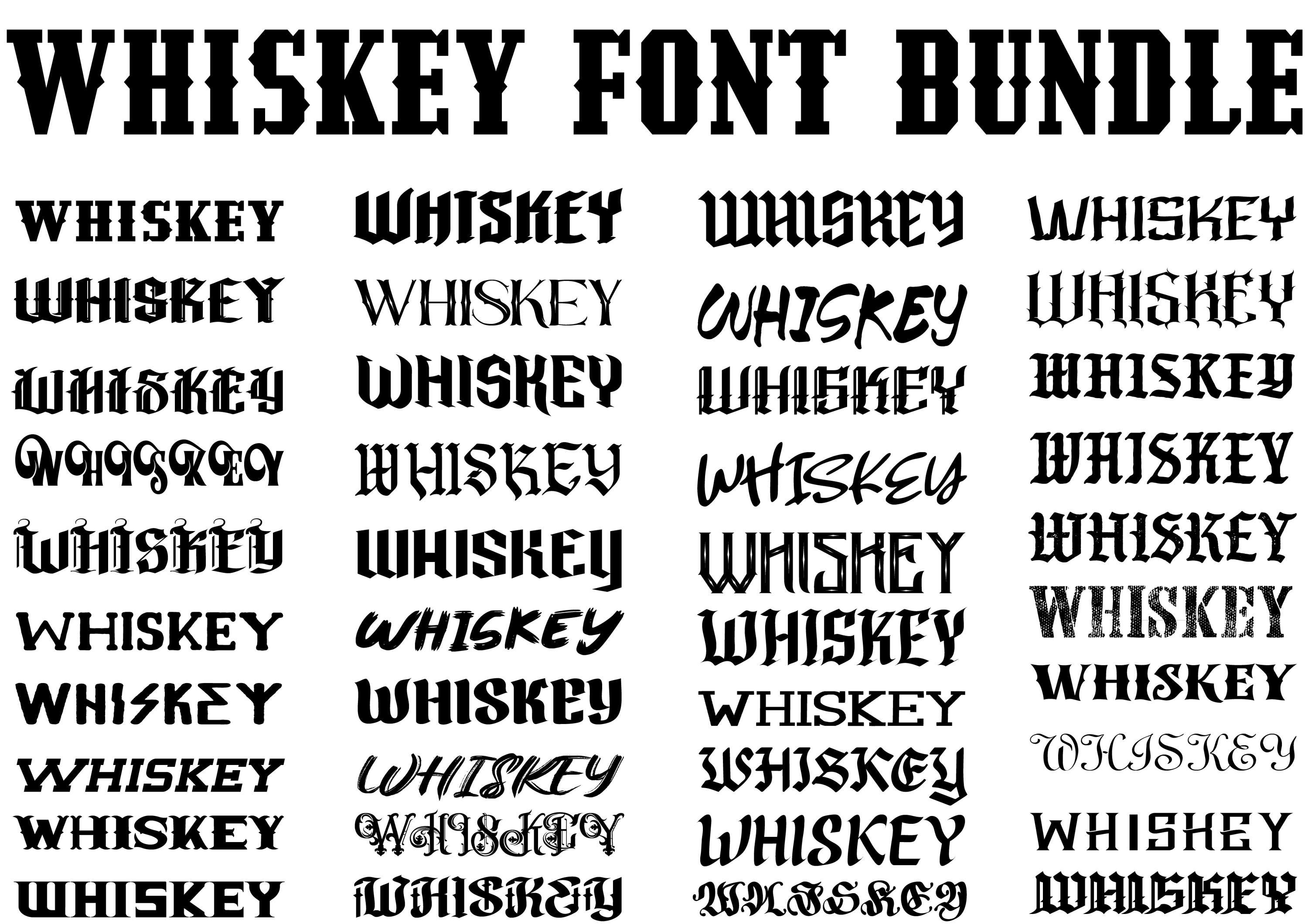 40 Whiskey Fonts Svg-whiskey Alphabets Svg-vintage Whiskey Font-whiskey ...