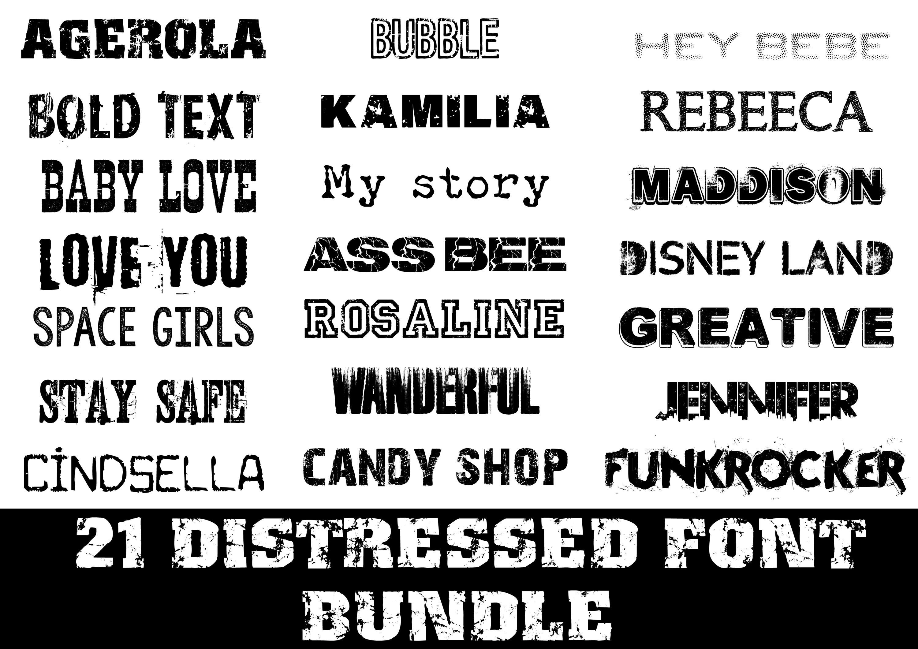 Instant Download 21 Distressed Font Svg, Distressed Alphabet Svg ...