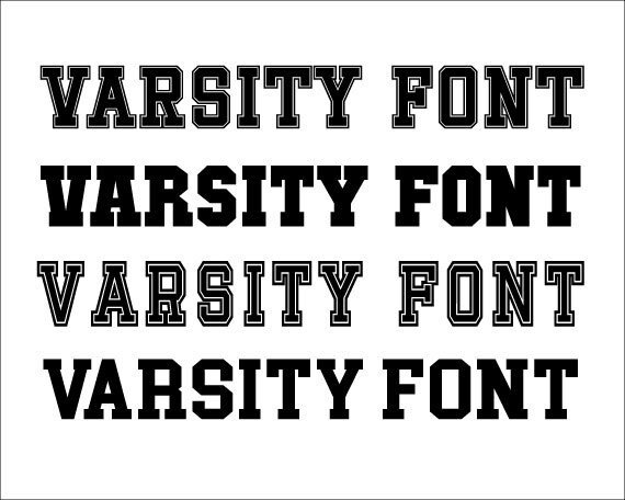 Varsity Font SVG, Ttf, Otf, College Font, University Font, Sport Font ...