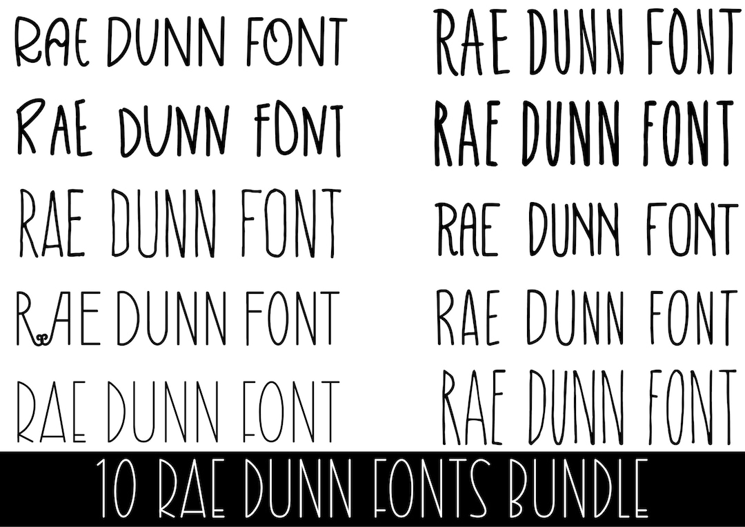 Instant Download , 10 Rae Dunn Font Bundle , Rae Dunn Alphabet SVG ...