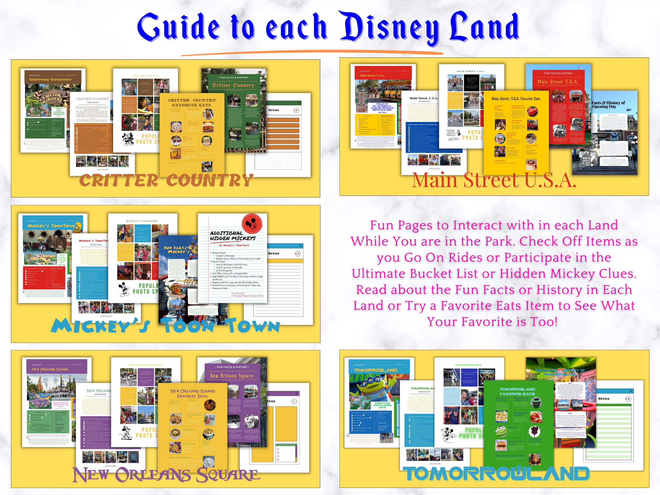 The 1 Disneyland Vacation Guide /digital Planner /digital Download ...