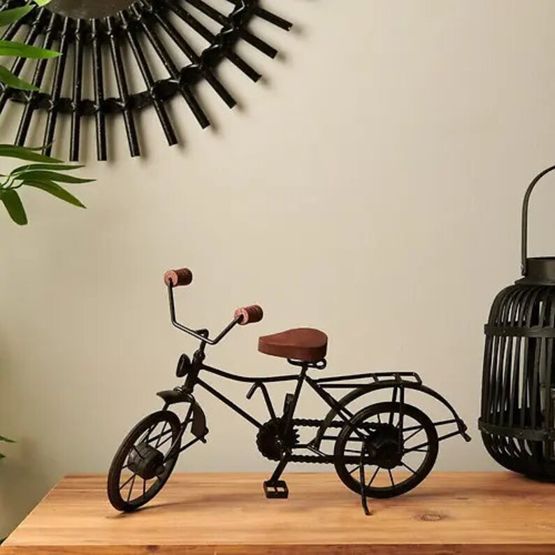 Decorative Bicycle Figurine Black 36x11x20 Cm Decoration Luxury ...