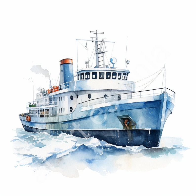 Watercolor Icebreaker 10 High-quality Jpgs, Digital Planners, Paper ...