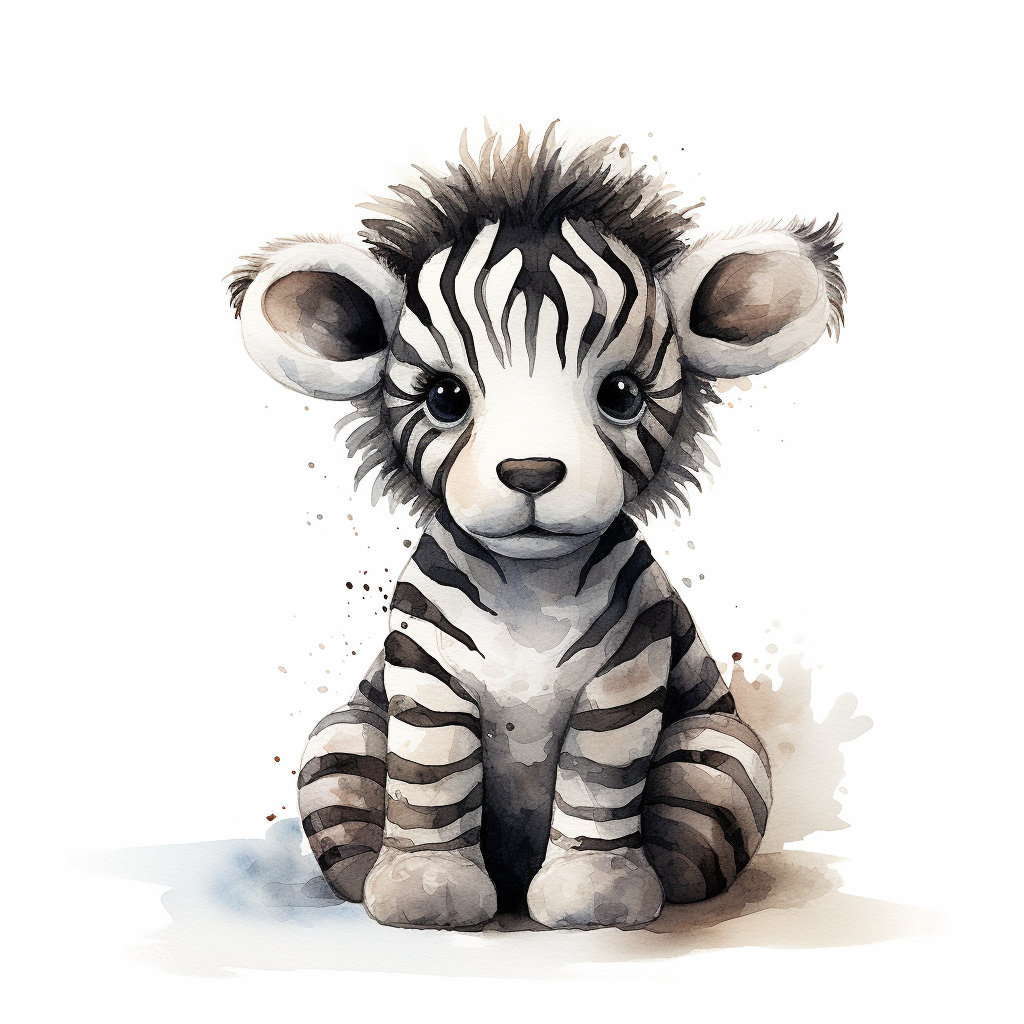 Baby Animals Watercolor Clipart 10 Jpgs, High Quality, Digital Planner ...