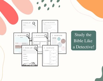 Bible Study Printables Bible Journal Bible Study Worksheets - Etsy
