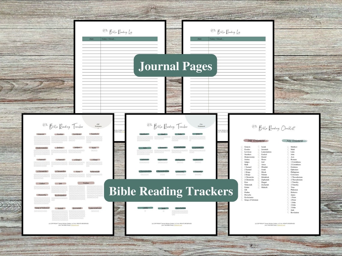 Bible Reading Tracker Bible Reading Printable Books of the - Etsy