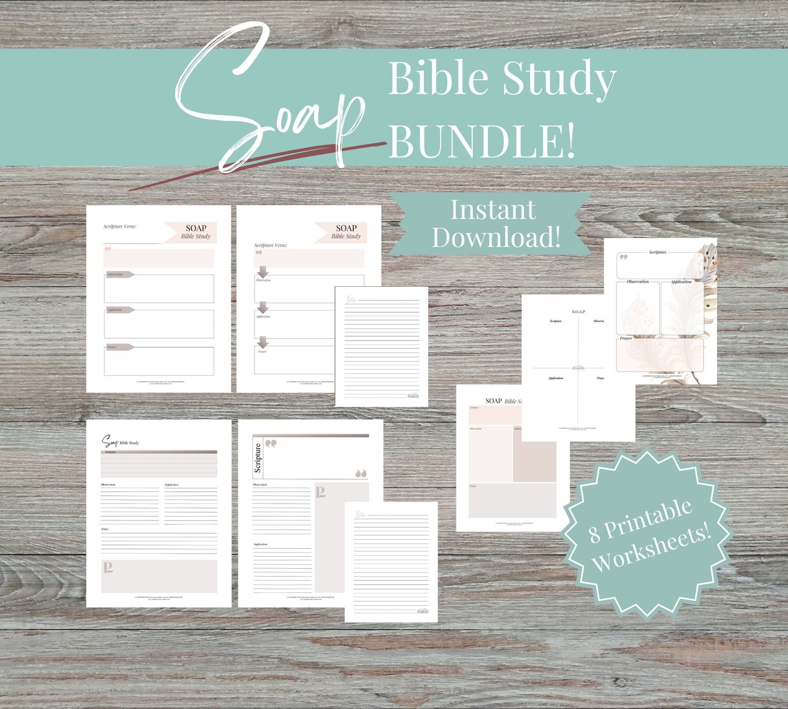 Soap Bible Study BUNDLE | Create Your Own Soap Bible Study Journal ...