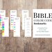 Bible Color Code Bookmark | Bible Bookmarks | Bible Highlighting Guide ...