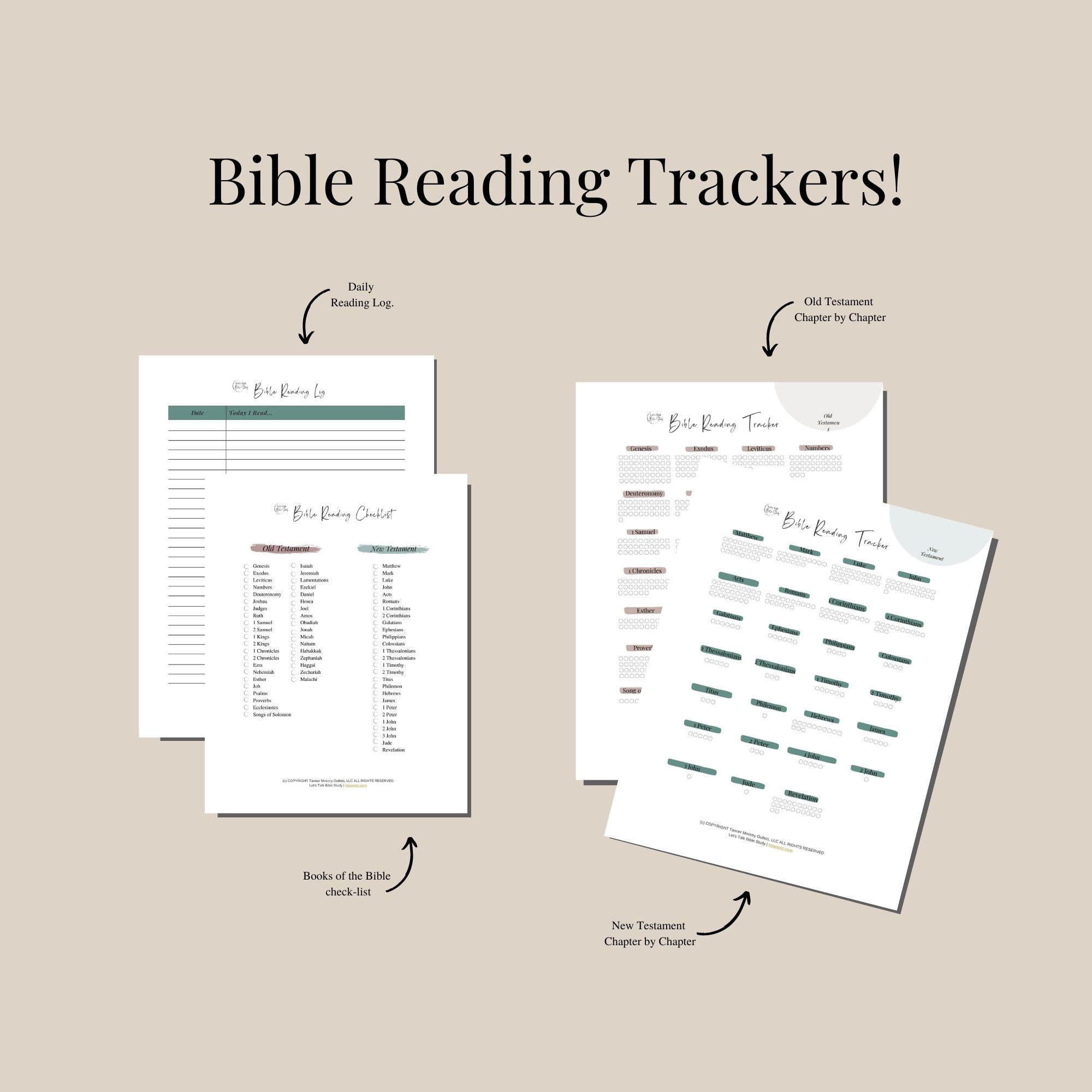 Bible Reading Tracker Bible Reading Printable Books of the - Etsy