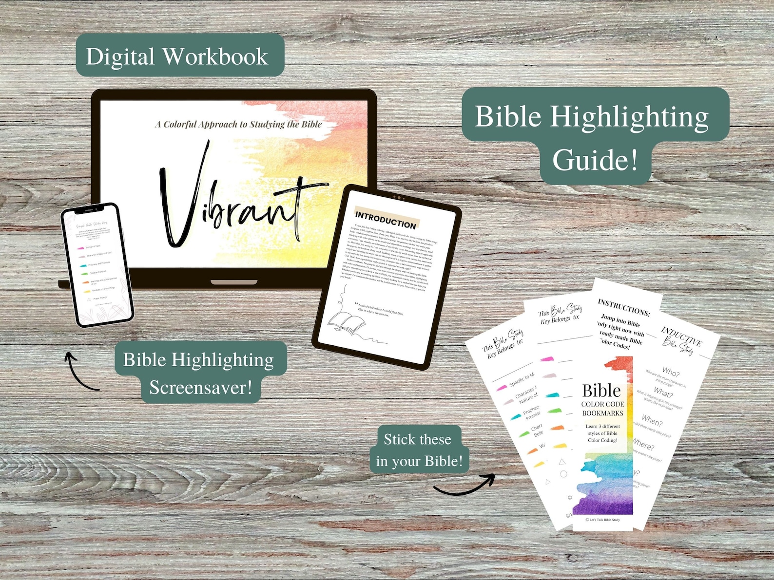 Bible Highlighting Guide Bible Bookmark Bible Color Code - Etsy