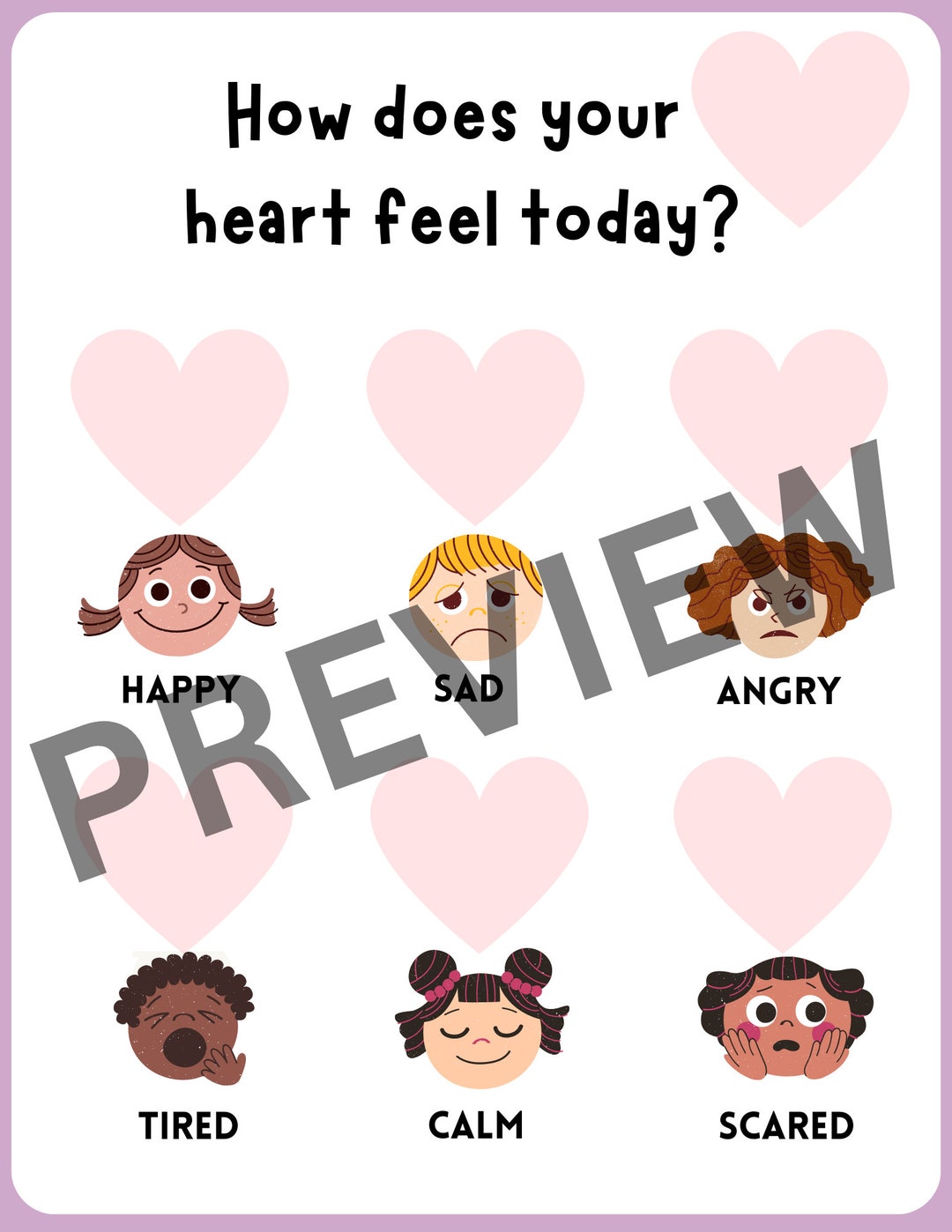 Cozy Corner/ Calming Corner Velcro Feelings Poster - Etsy