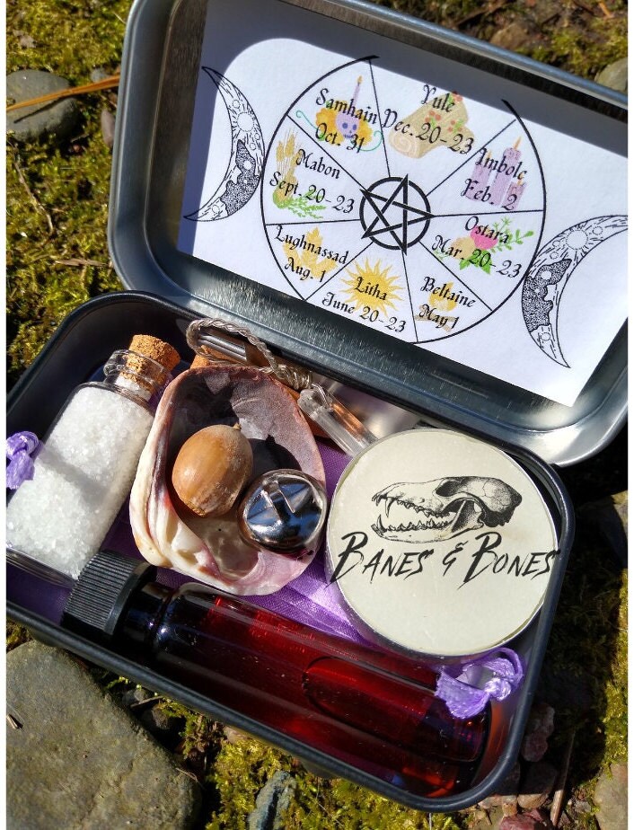 Starter Witch Tin Traveling Mini Altar Beginner Witch Kit - Etsy