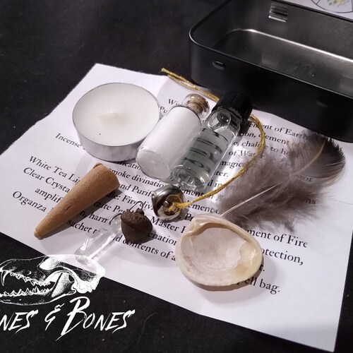 Starter Witch Tin Traveling Mini Altar Beginner Witch Kit - Etsy