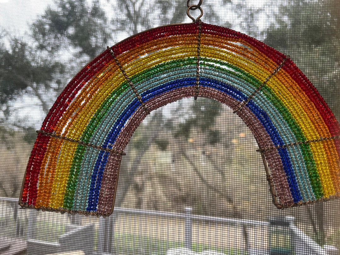 Handcrafted Bead and Wire Rainbow - Home Accent / Wall Decor - Etsy