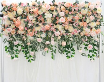 Artificial Flower Wall Display - Etsy