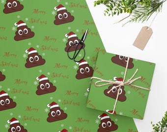 Poop Emoji Wrapping Paper - Etsy