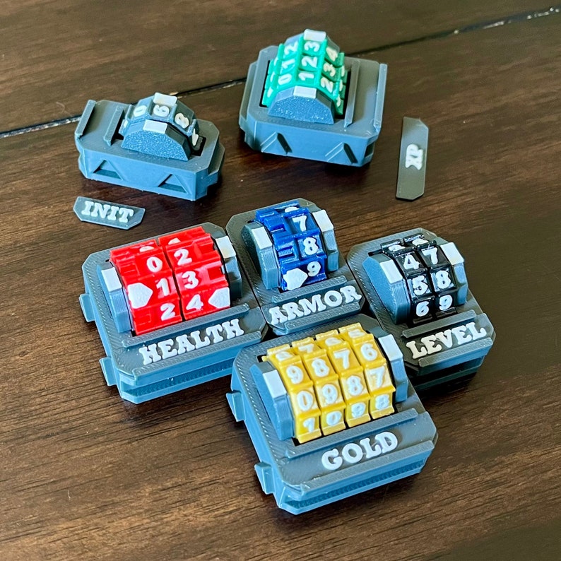 Modular Board Game Dashboard: Counters, Dials, Card Holders (STL Files ...