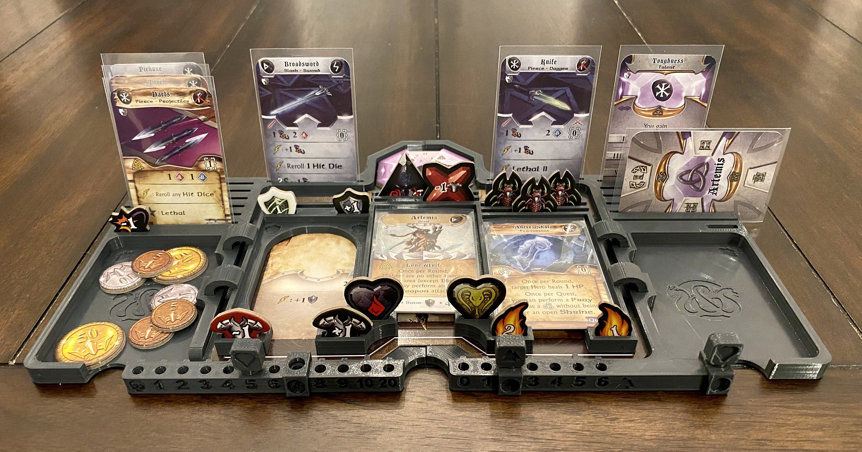 Sword & Sorcery Hero Dashboard Tray + Insert (STL File) - Etsy