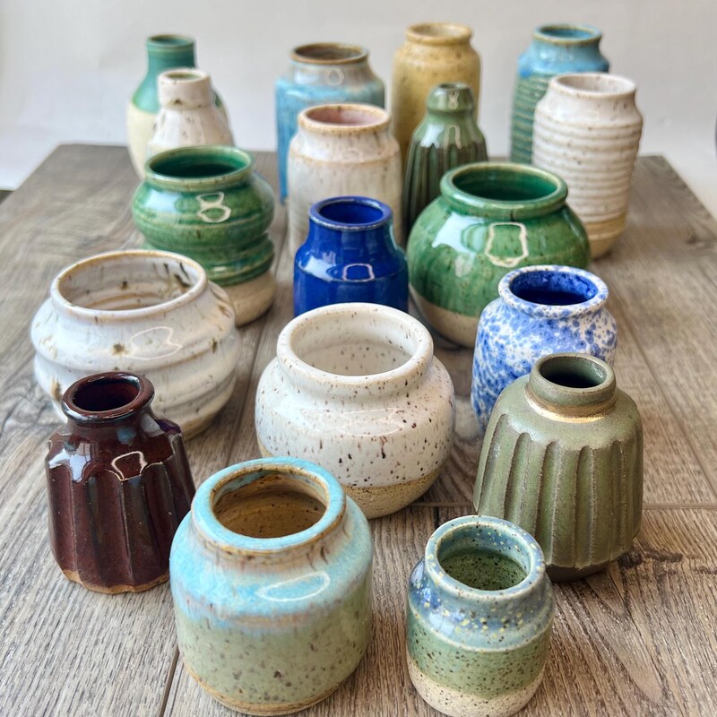 Pottery Bud Vase - Etsy