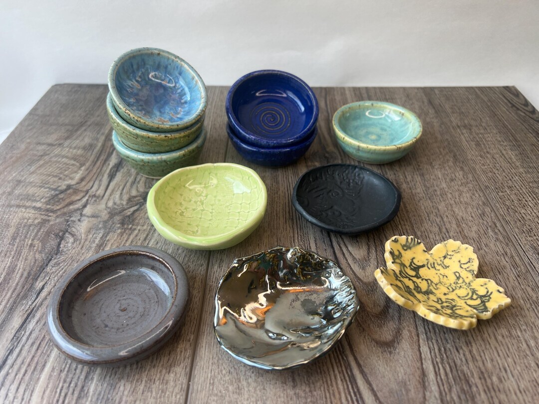 Handmade Pottery Trinket Dish - Seconds, Glaze Flaws - Etsy
