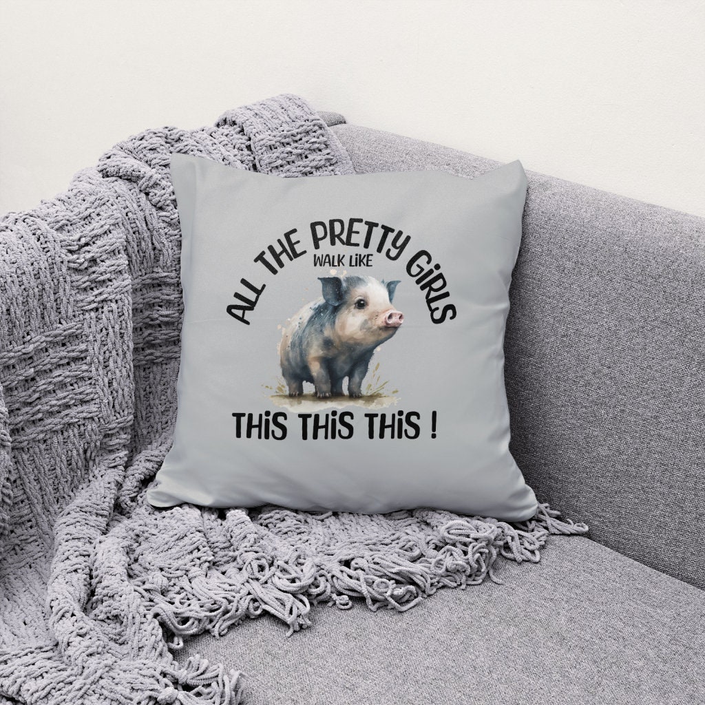 Pig All the Pretty Girls Walk Like This Pigs PNG Farm Piglet Western ...