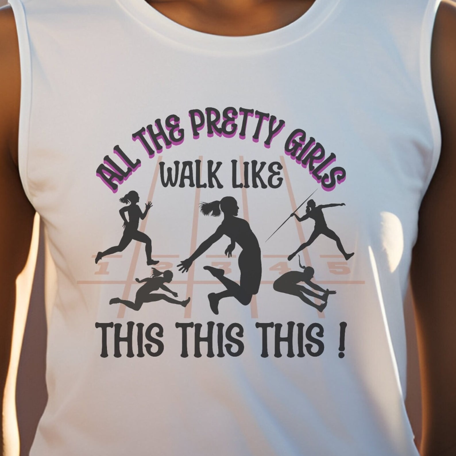 Track and Field All the Pretty Girls Walk Like This SVG, PNG Track ...