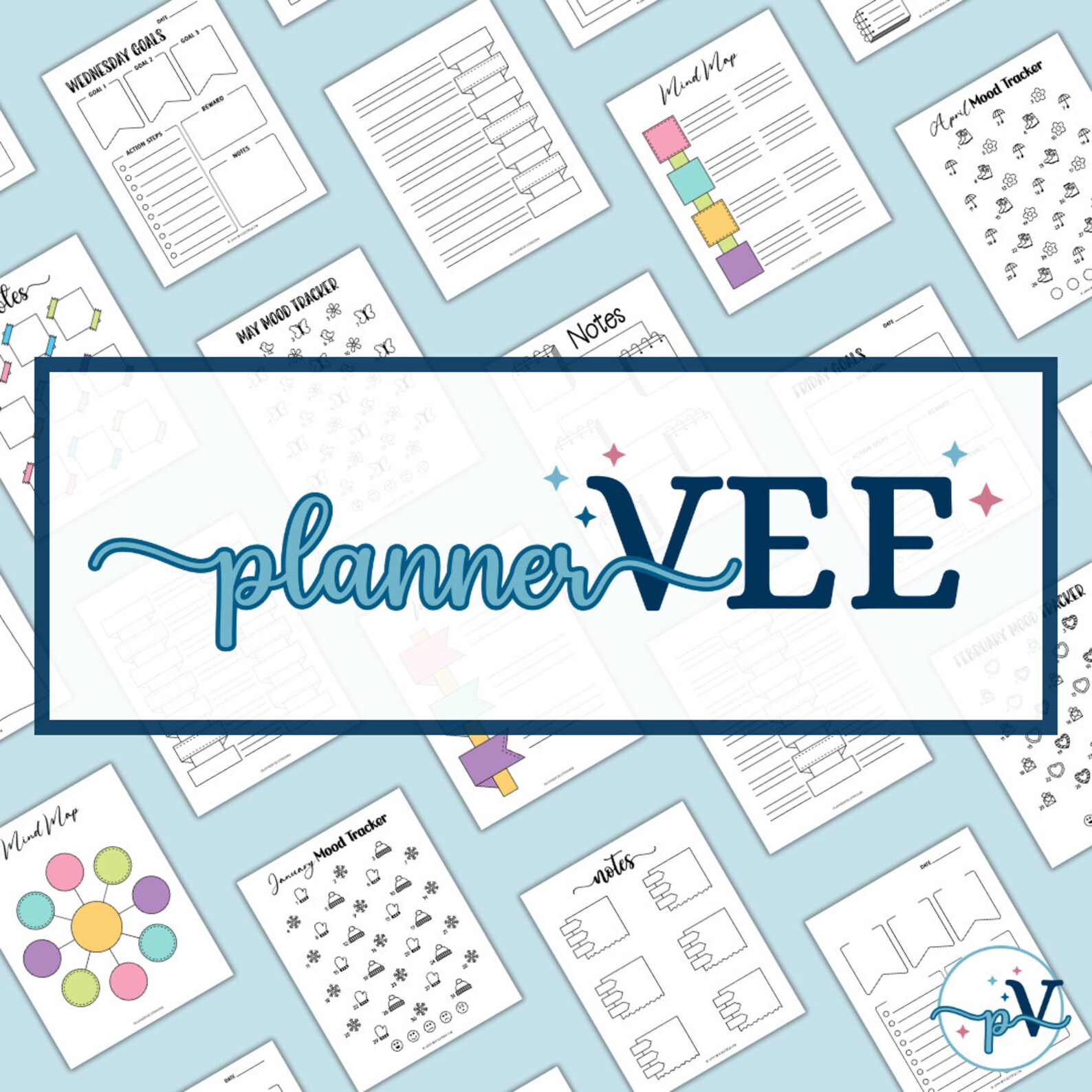 Colorful Mind Map Chart Brainstorming Map Diagram Visual Mind Map ...