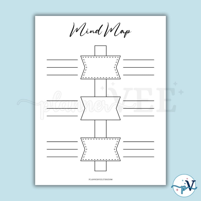 Mind Map Chart Brainstorming Map Diagram Visual Mind Map Planner ...