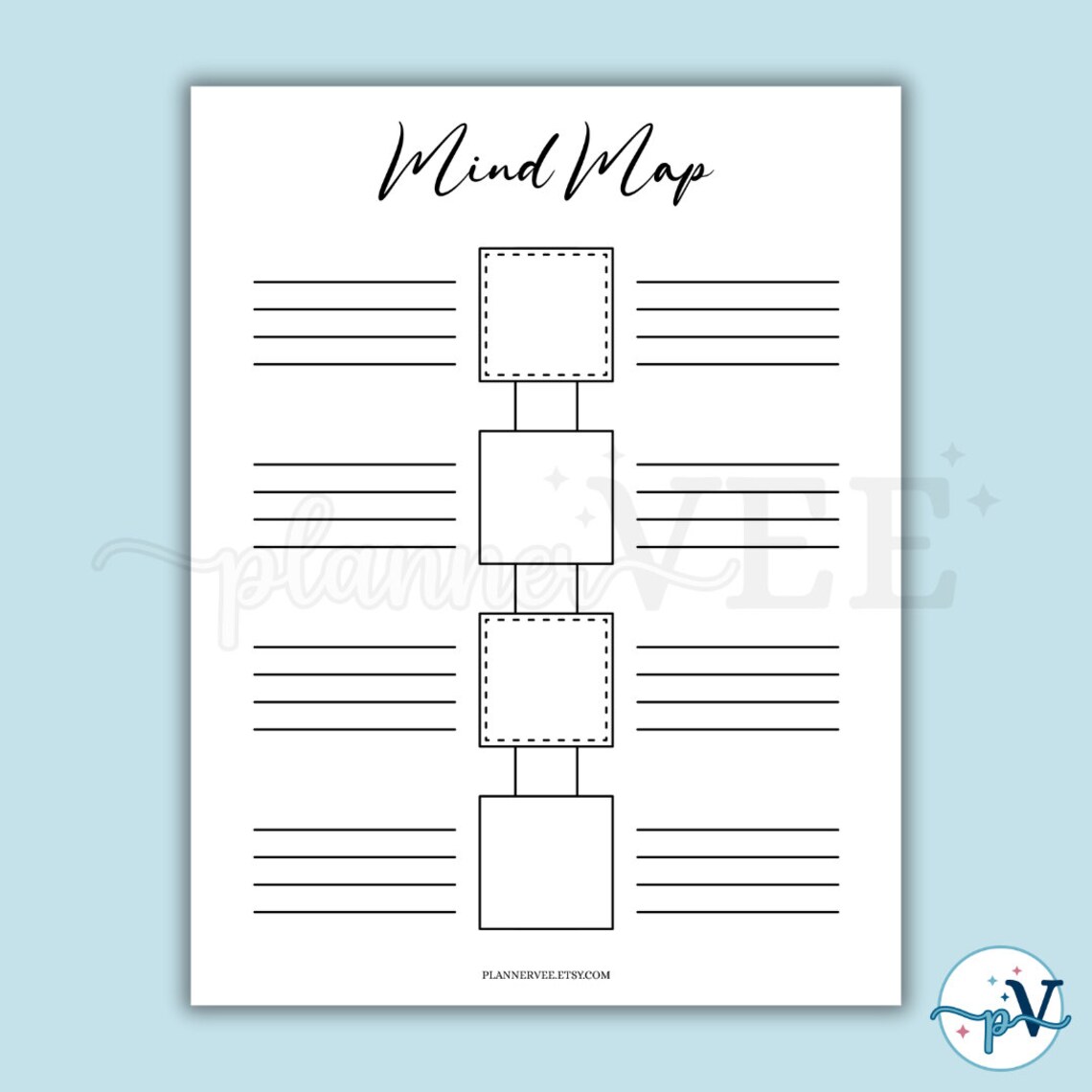 Mind Map Chart Brainstorming Map Diagram Visual Mind Map Planner ...