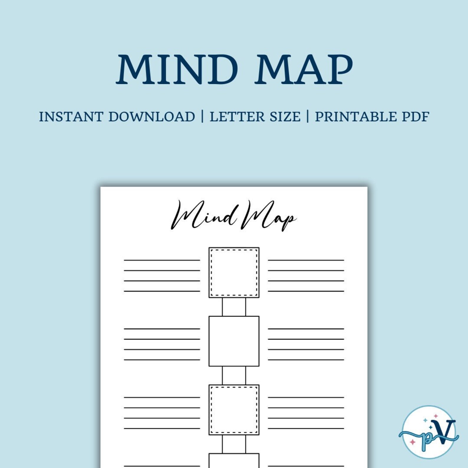 Mind Map Chart Brainstorming Map Diagram Visual Mind Map Planner ...
