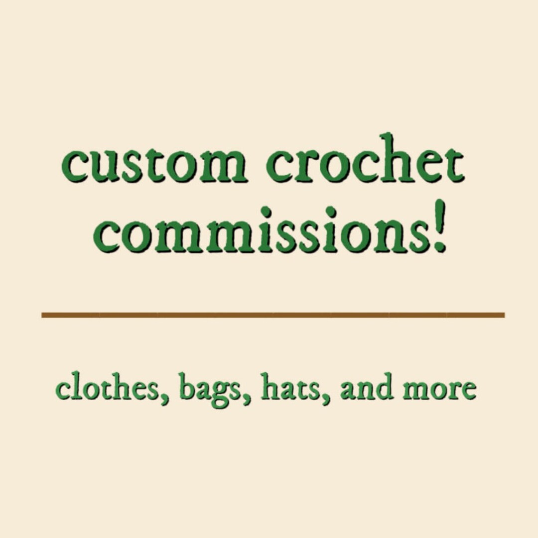 Custom Crochet Orders/commissions! - Etsy