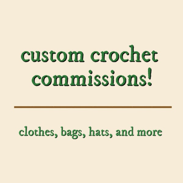 Crochet Commissions - Etsy