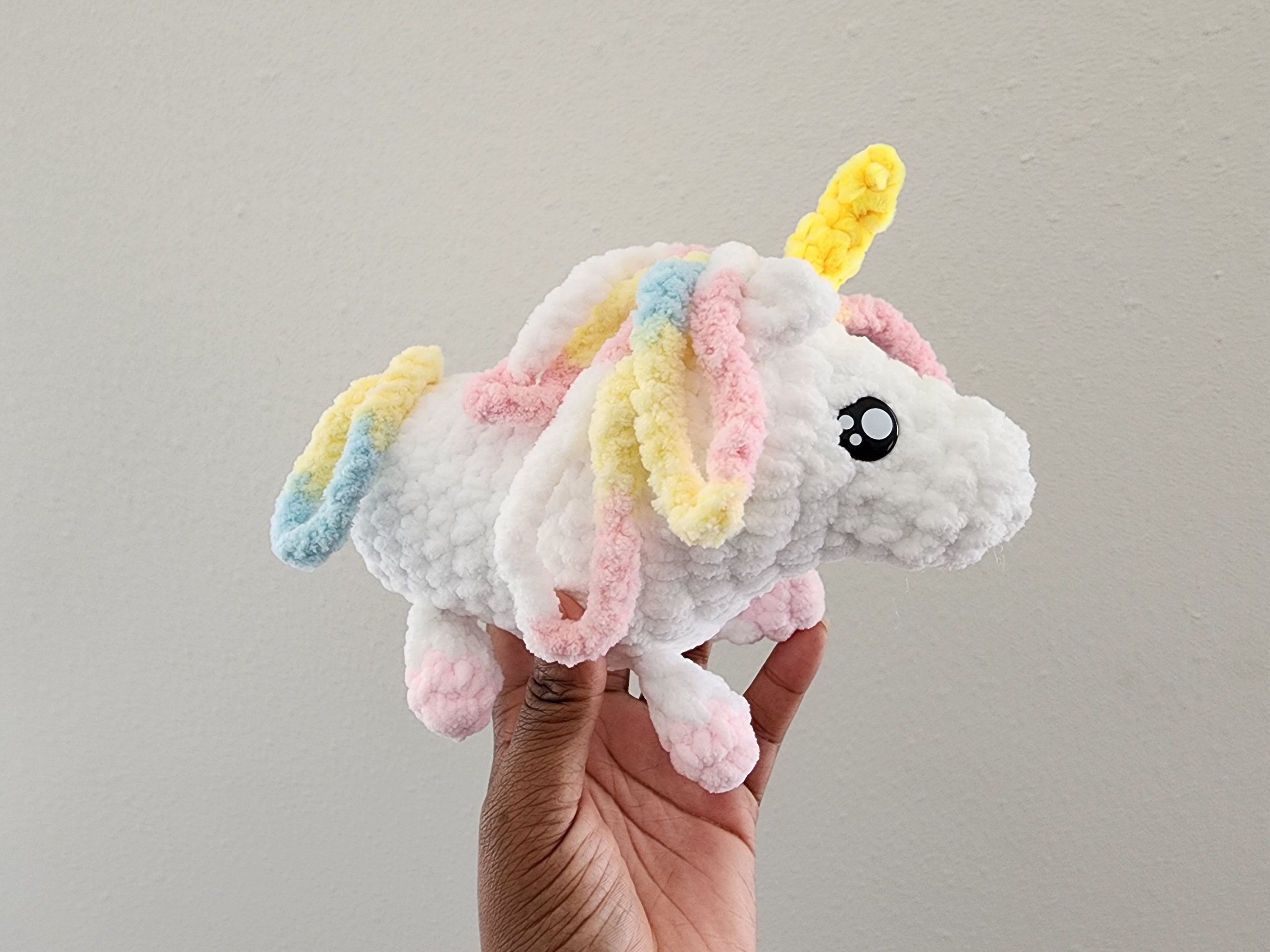 No-sew Mini-chonky Unicorn Crochet Pattern Beginner Friendly Cute Plush ...