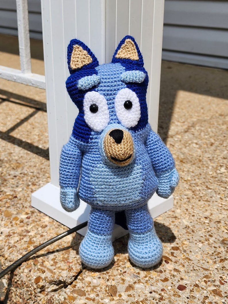 Crochet Plush Bluey the Blue Heeler is a Great Birthday Gift for ...