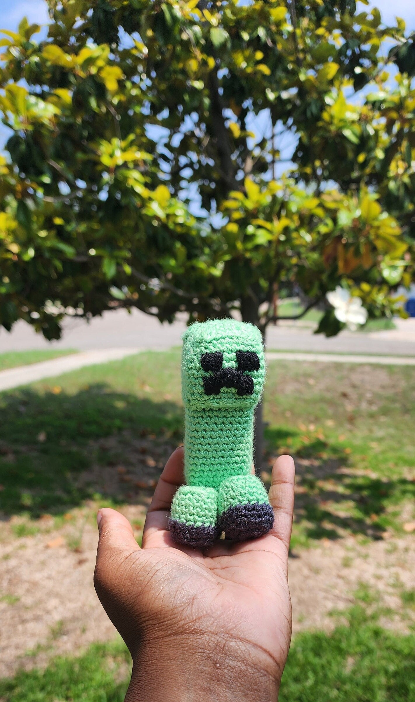 Minecraft-inspired Creeper Plush. Toddler-friendly Crochet Plushie ...
