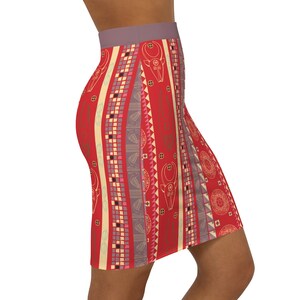 Artsy Skirts Tribal African Design Pencil Skirt Street Wear Women's ...