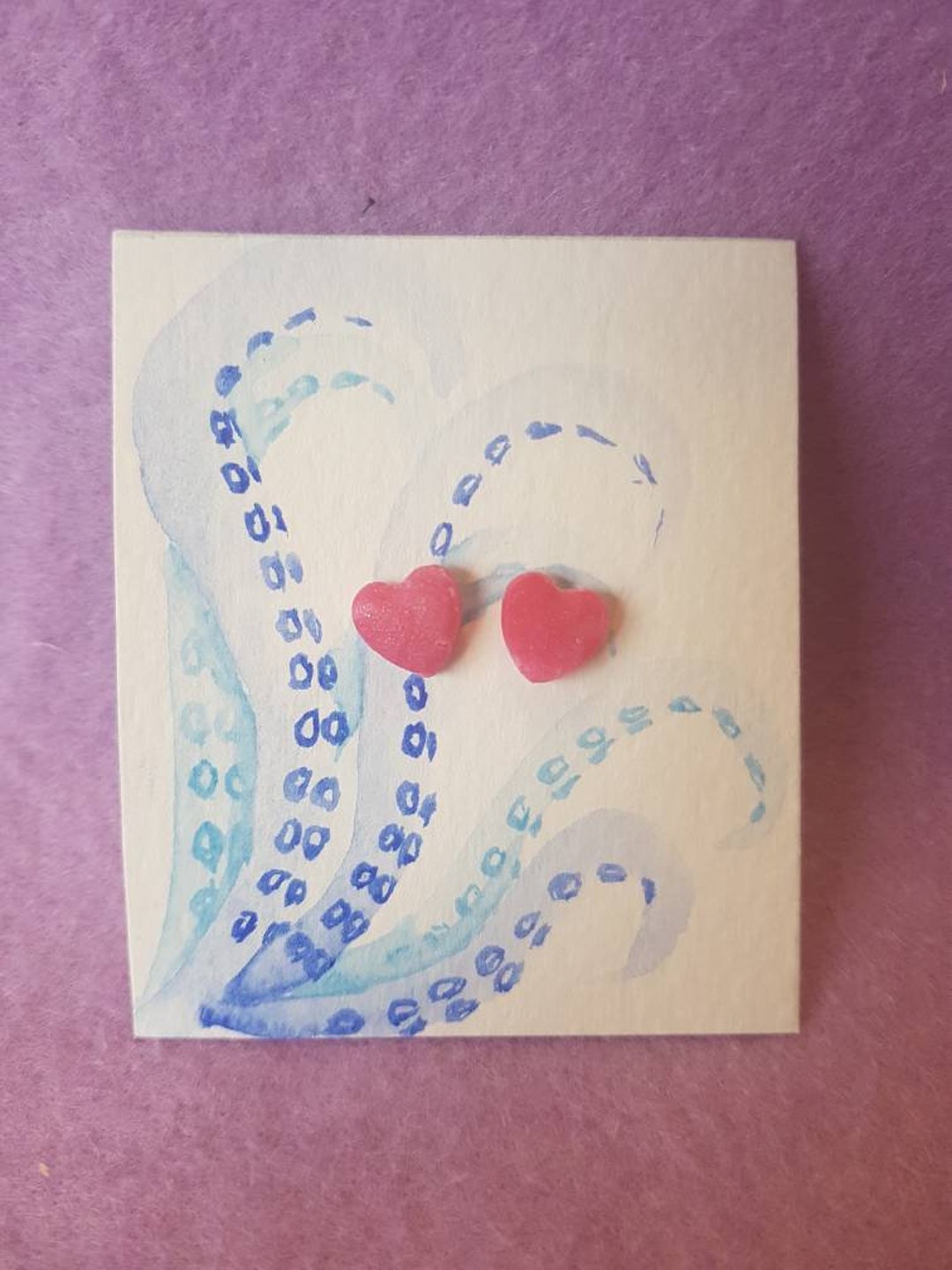 Small Pink Marbled Quartz Effect Heart Earrings, Rose and Ruby Quartz ...