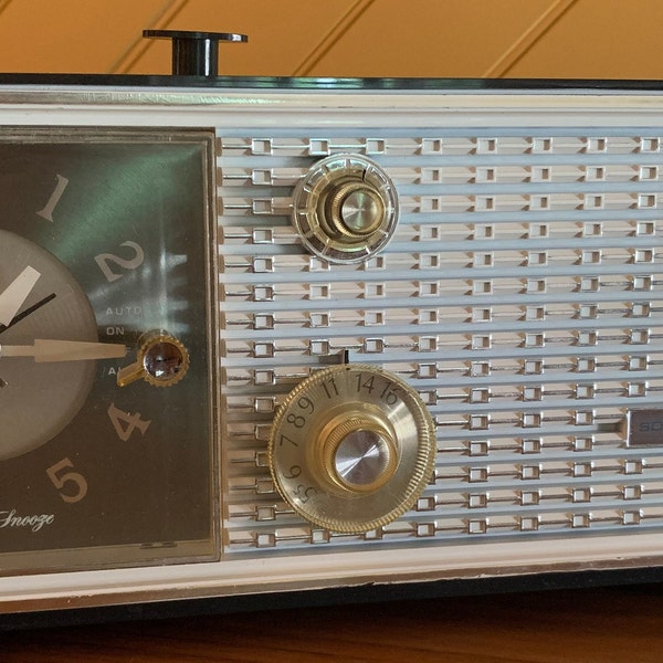 1960s Clock Radio - Etsy