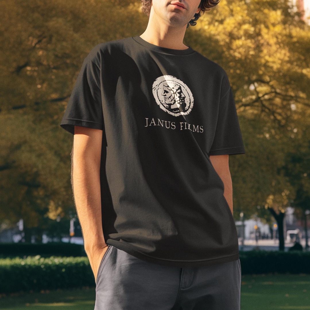 Vintage Find Janus Films Logo T-shirt - Super Soft Dark Wash Fabric ...