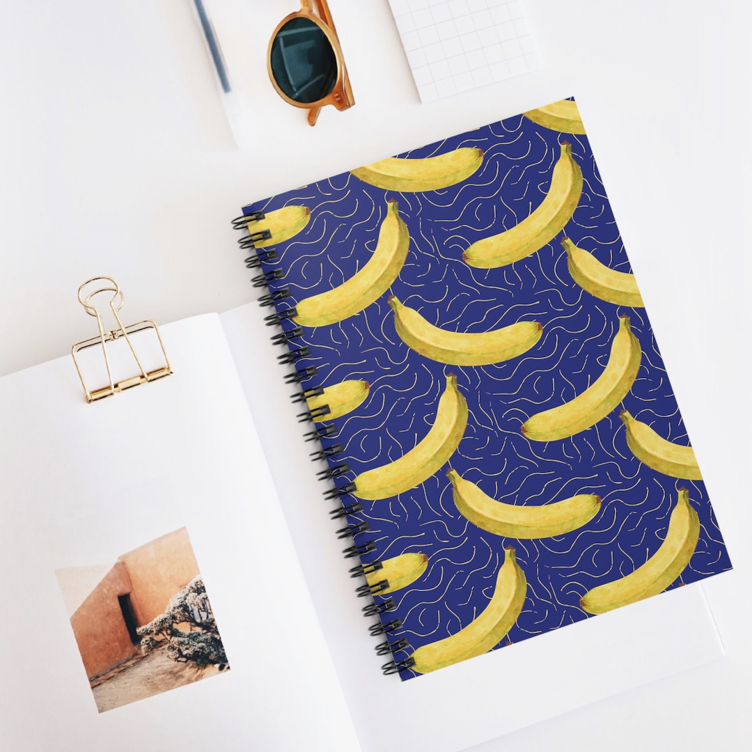 Cute Banana Spiral Notebook, Funny Notebook, Writing Journal, Taking ...
