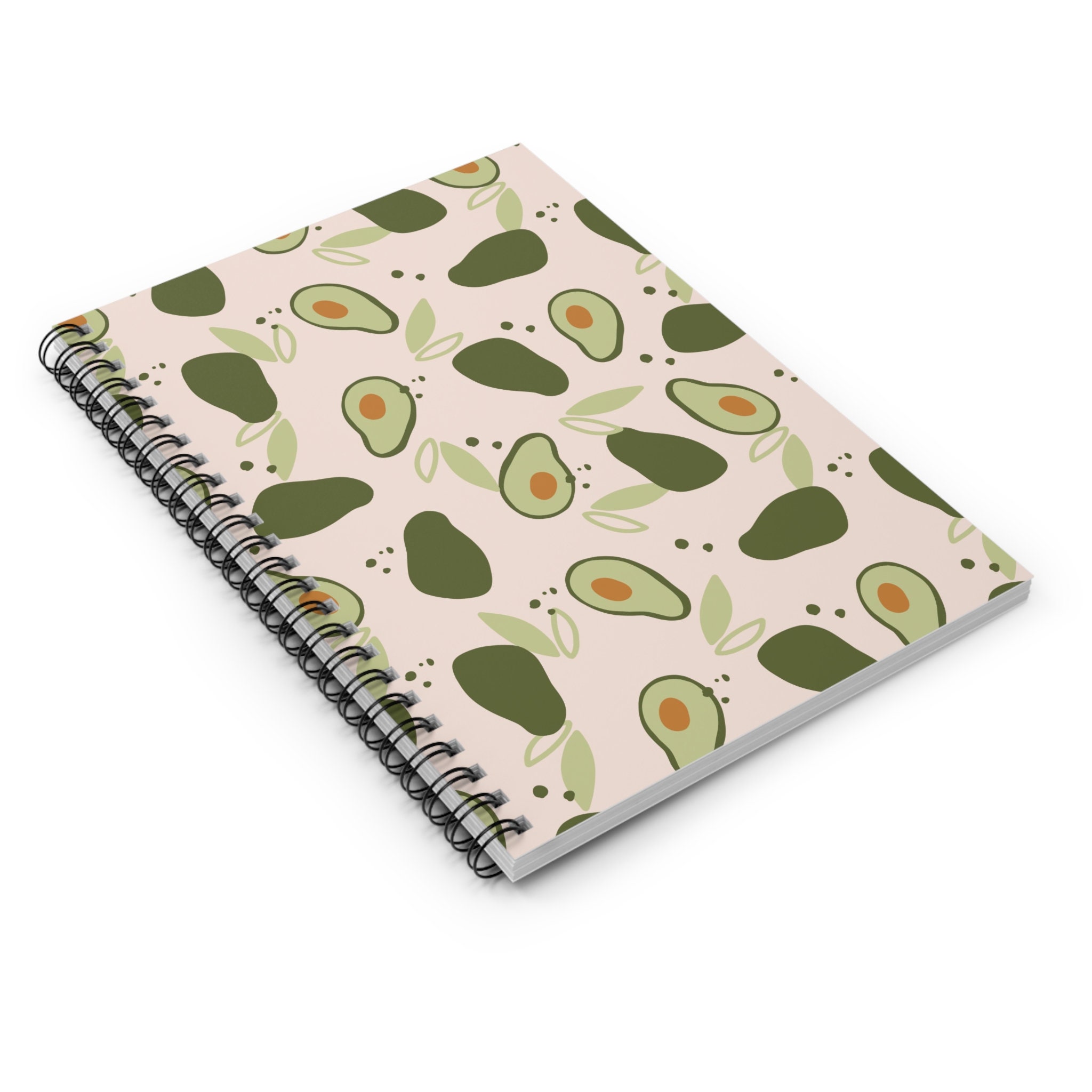 Cute Avocado Spiral Notebook, Fruit Notebook, Writing Journal, Taking ...