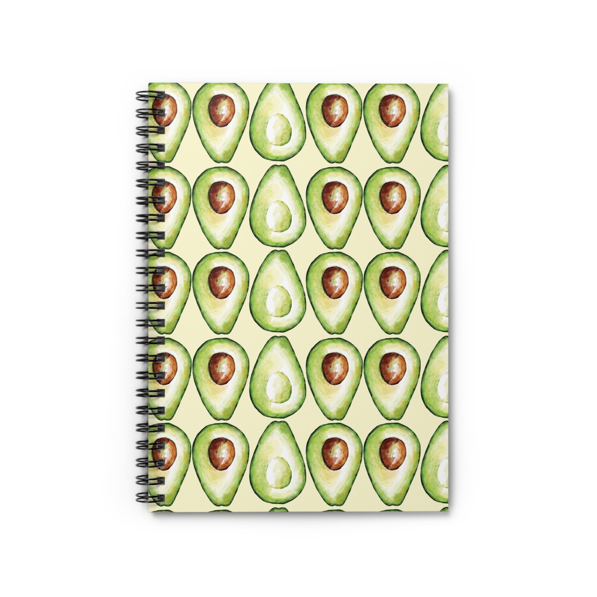 Cute Avocado Spiral Notebook, Funny Notebook, Writing Journal, Taking ...
